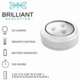 Brilliant Evolution LED Puck Light 2 Pack | Wireless Battery Powered ...