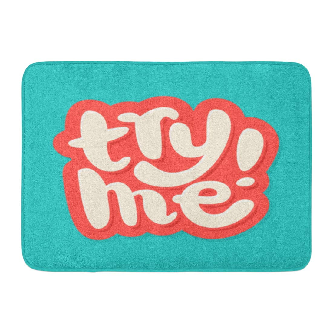 GODPOK Sticker Text Try Me Coupon Label Mark Product Sign Store Rug ...