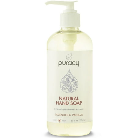 PURACY - Natural Hand Soap - Lavender & Vanilla 12 fl. oz/355 ml ...