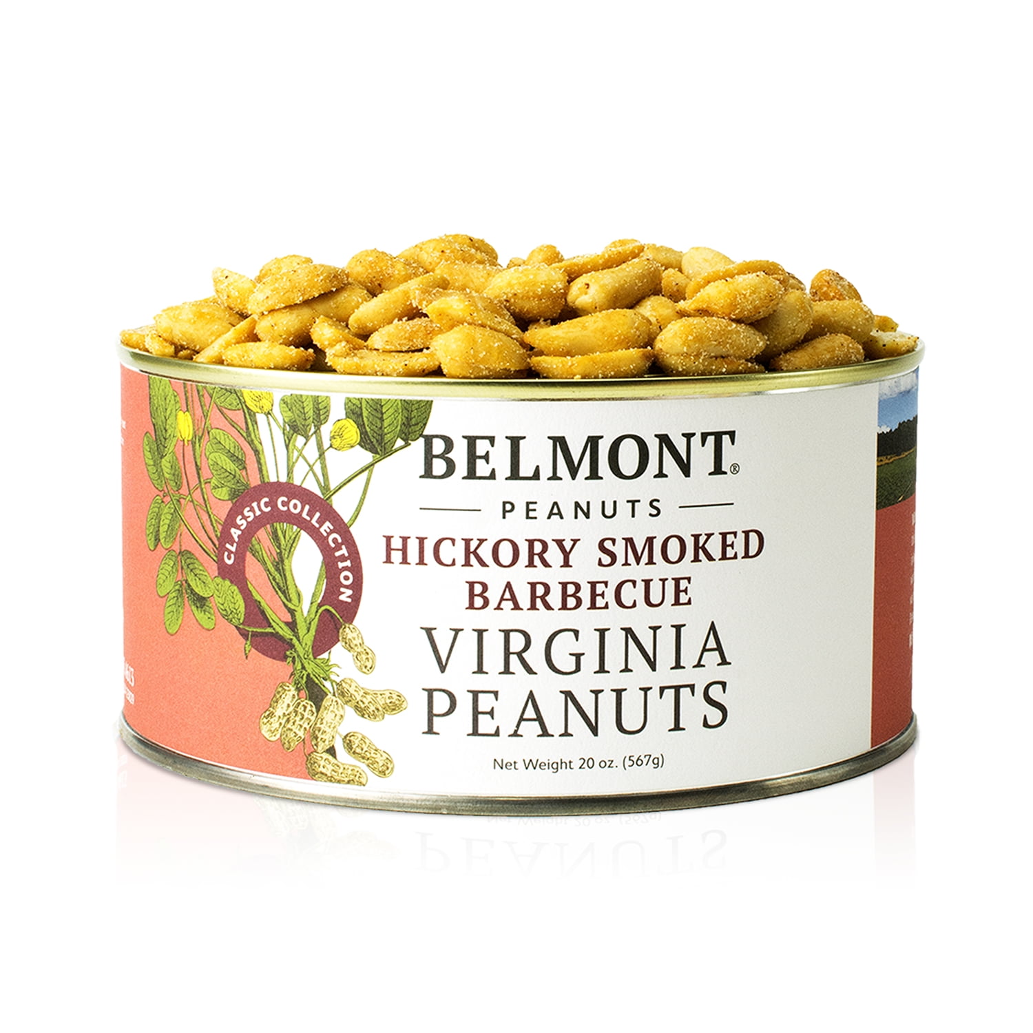 Belmont Peanuts Hickory Smoked Bbq Virginia Peanuts, 20 oz - Walmart.com