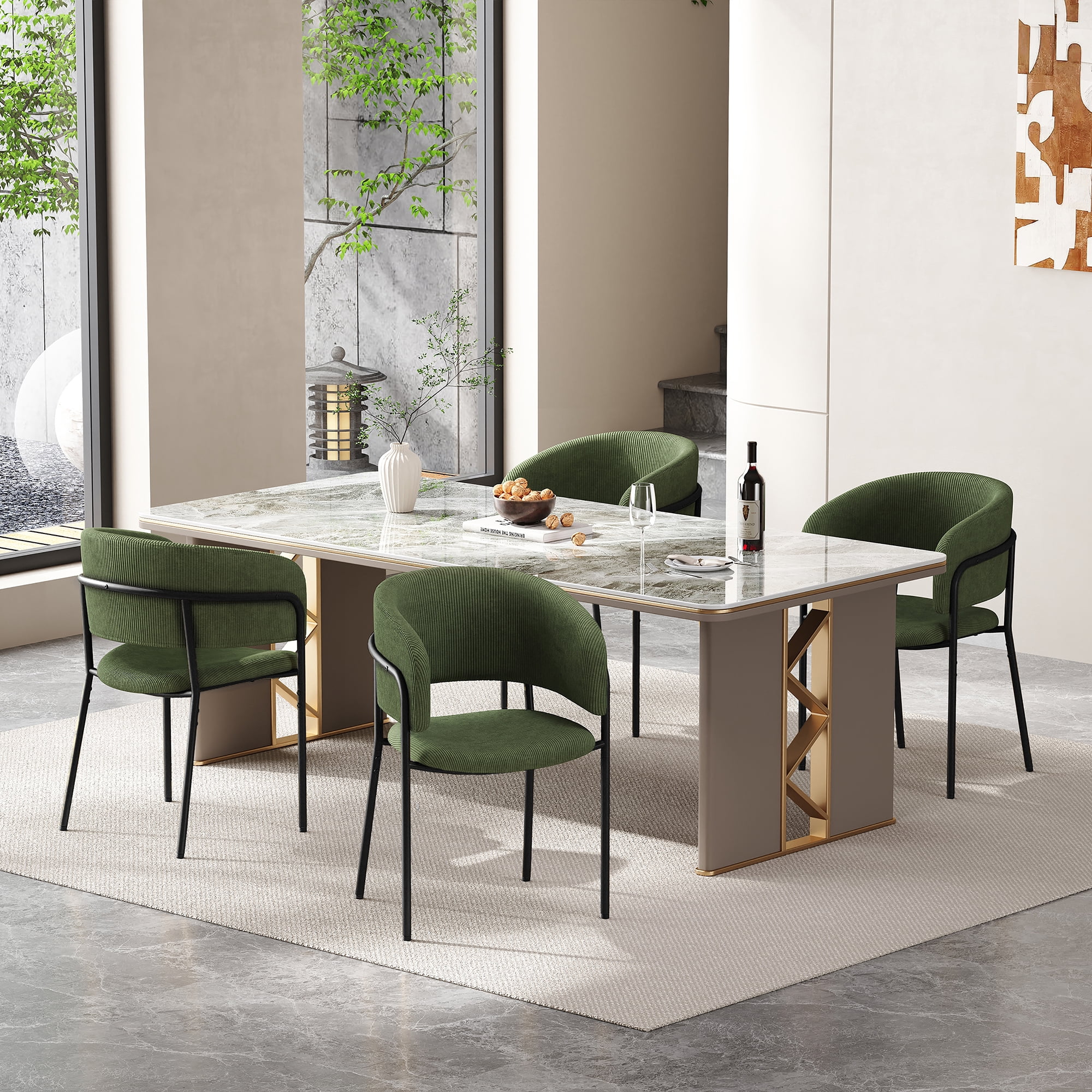 Click here for Noble House Horizon 4‑piece Modern Side Chair With... prices