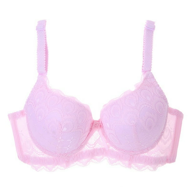 Gyratedream Womens Lace Floral Secret Lightly Lined Push Up Underwire