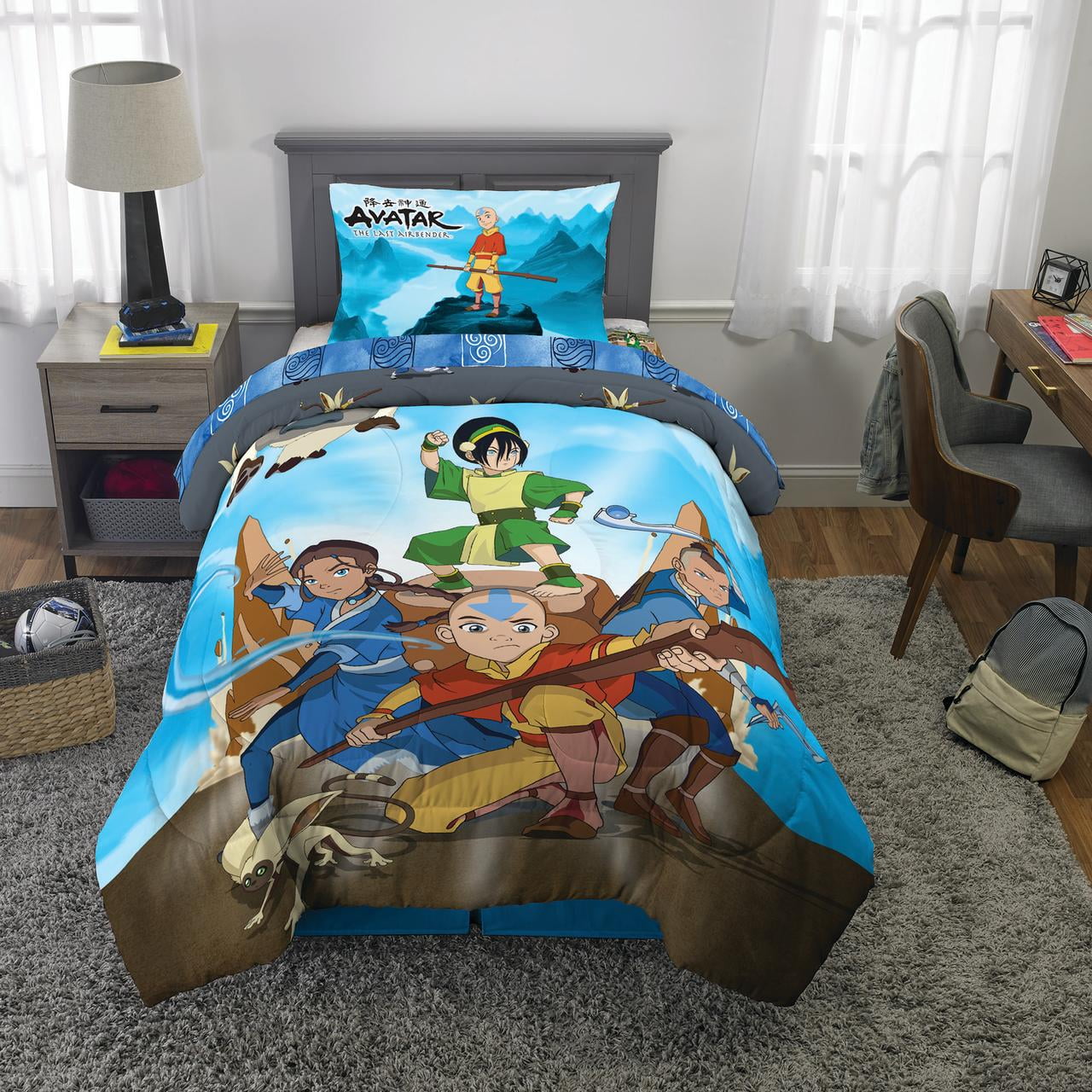 Avatar The Last Airbender Kids Microfiber Bed-in-a-Bag Bedding Bundle ...