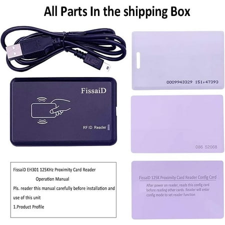 RFID Reader 125KHz Reader Reads Both 1326 Family Proximity Cards ...