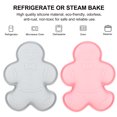 2Pcs DIY Silicone Baking Molds Gingerbread Man Shape Mold Handmade Cake ...