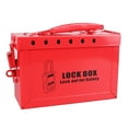 Lockout Tagout Lock Box 12 Hole Sturdy Construction Impact Resistant ...