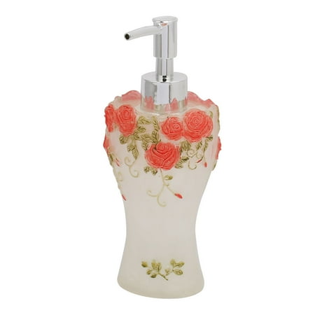 190ml Resin Bathroom Soap Lotion Pump Dispenser Press Bottle White ...
