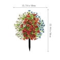 22.04 Inch Patriotic Artificial Flower Ground Stake Decoration, Red ...
