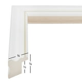 Craig Frames 314WG, Ornate White and Gold Picture Frame, 22 x 30 Inch ...