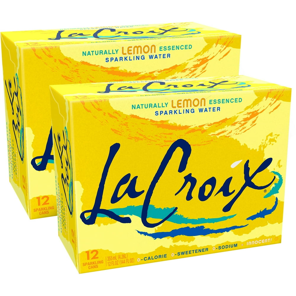 LaCroix Lemon Sparkling Water - 2/12pk/12 fl oz Cans, 24 / Pack (Quantity) - Walmart.com ...