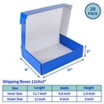 Walmart 20 Pack Medium Blue Shipping Boxes 12x9x3 inch, Cardboard Gift ...