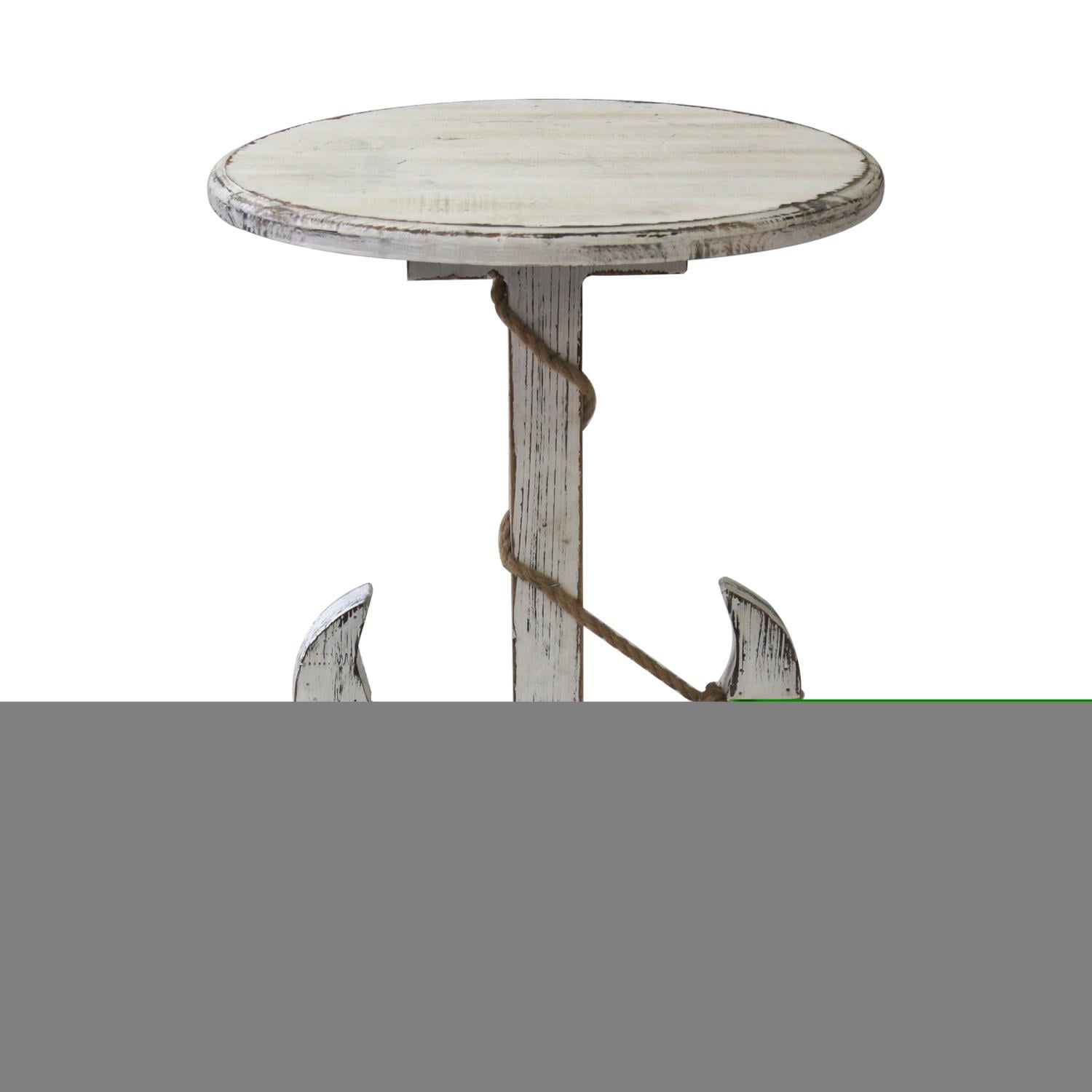 Crestview Bayside Blue Shell Anchor Table CVFZR1745 - Walmart.com