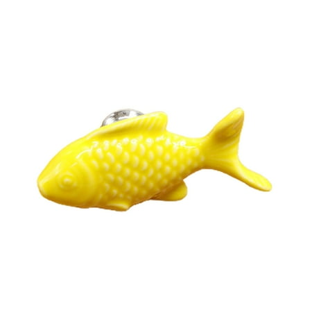 Ceramic Door Knob Fish-shaped Punch-free Easy Installation Grass Carp ...