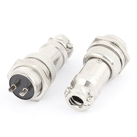 16mm Screw GX16-2 2Pin Mounting Cable Connector Aviation 250V 5A ...