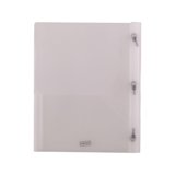 Staples 2-Pocket Presentation Folder with Fasteners Clear 3/Pack ...
