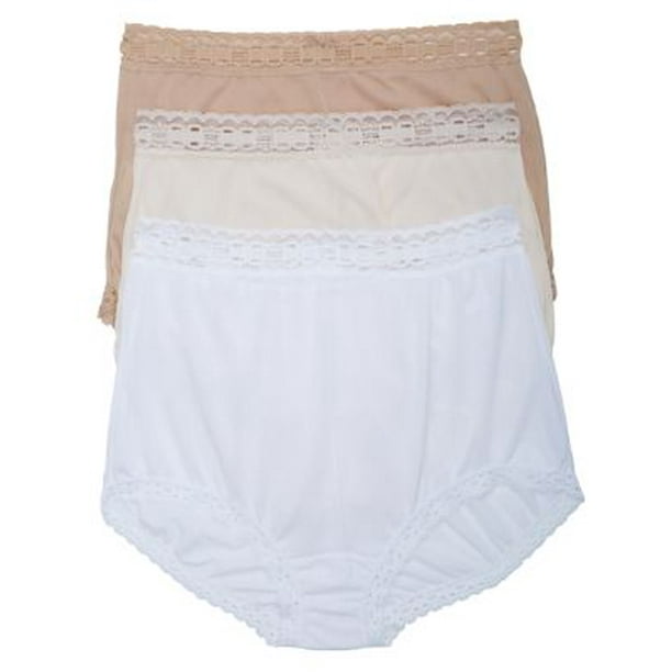 Olga - Olga Womens Secret Hug Scoop Full Brief 3-Pack Style-873J3 - Walmart.com - Walmart.com
