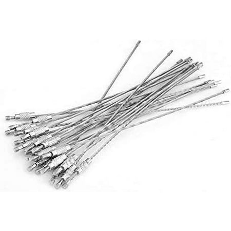 Wire Keychain, 20Pcs 5.9Inch Stainless Steel Cable Rope Key Ring Loops ...