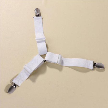 Awesitey 4PCS Adjustable Bed Sheet Mattress Clips Grippers Suspender ...