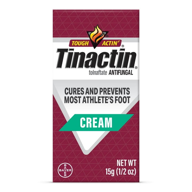 Tinactin Tolnaftate Athlete's Foot Treatment Antifungal Cream, 15G Tube ...