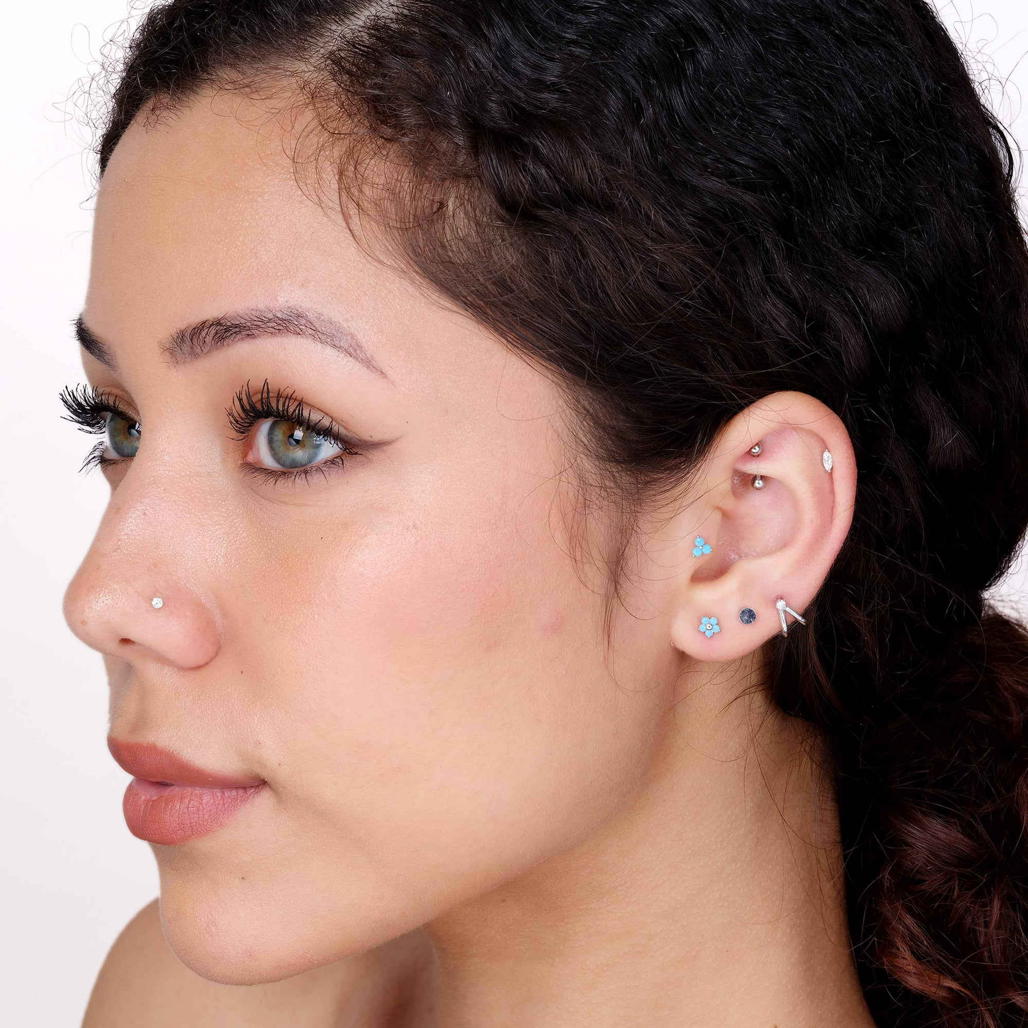 Triple Inner Conch Piercing