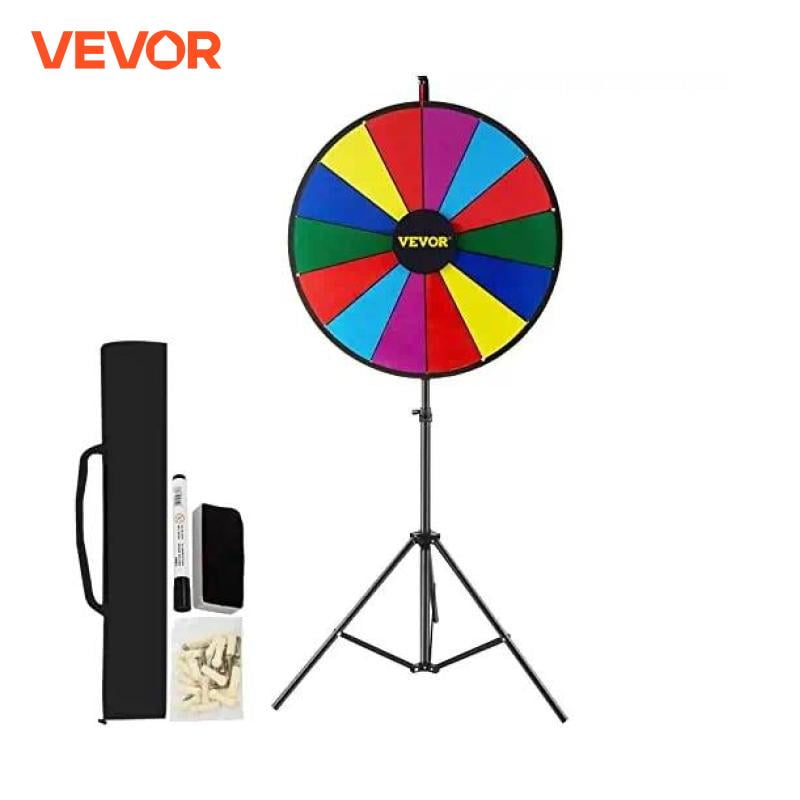 VEVOR 18 Inch Tabletop Color Prize Wheel with Folding Tripod Floor ...