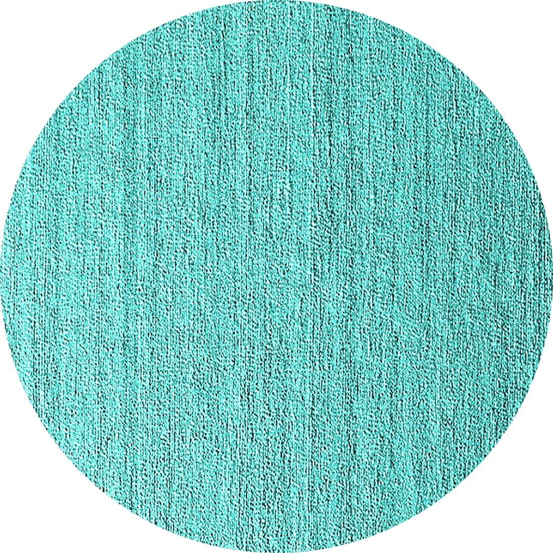 Ahgly Company Indoor Round Solid Turquoise Blue Modern Area Rugs, 8 ...