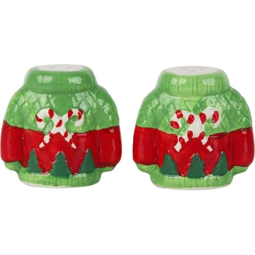 Gift Essentials Christmas Salt and Pepper Shakers Christmas Trees Hand ...
