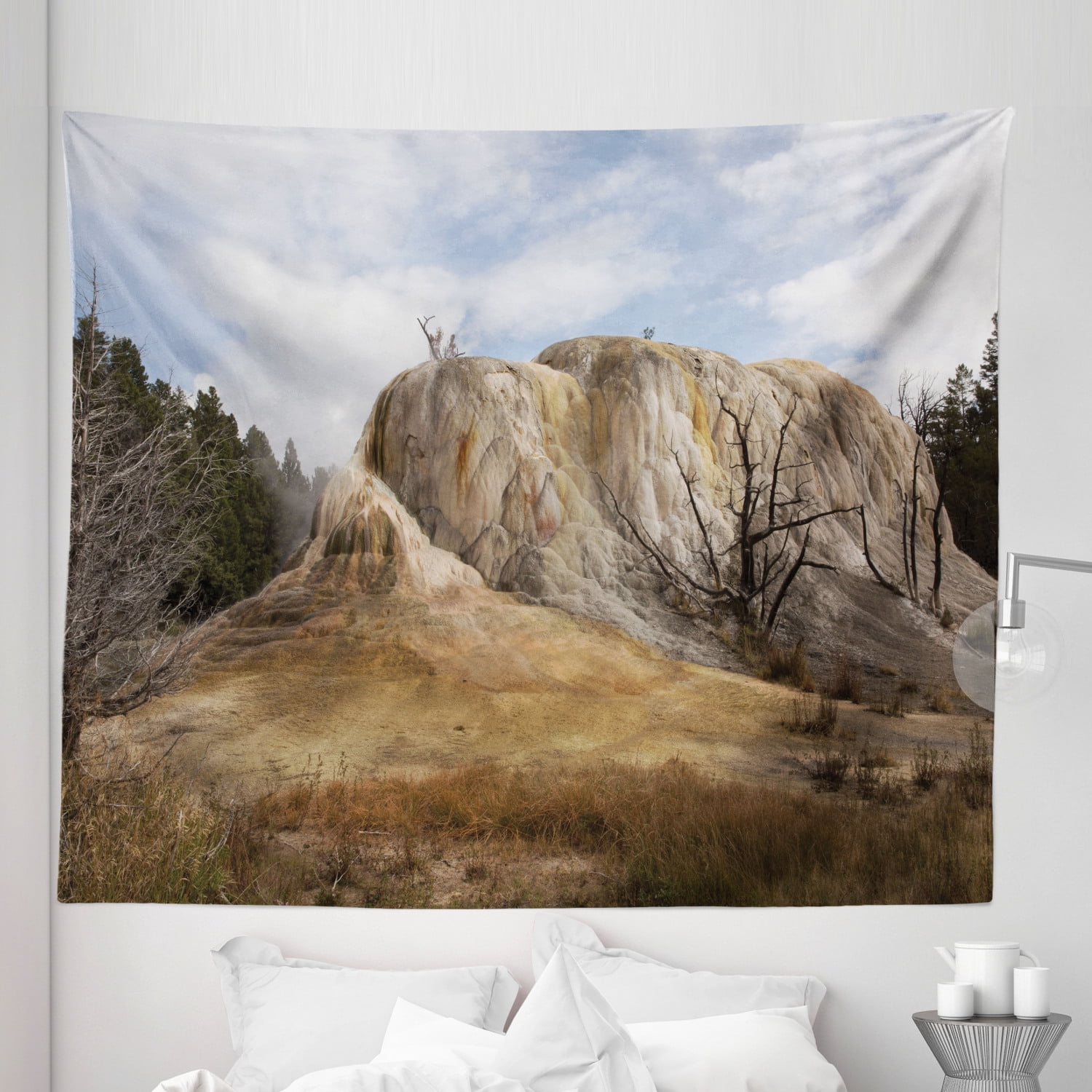 Yellowstone Tapestry, Big Rock in Orange Spring Mound Yellowstone ...