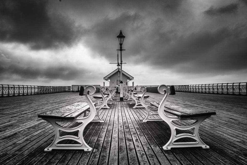 Penarth Pier Victorian Era Benches South Wales Photo Photograph Cool ...