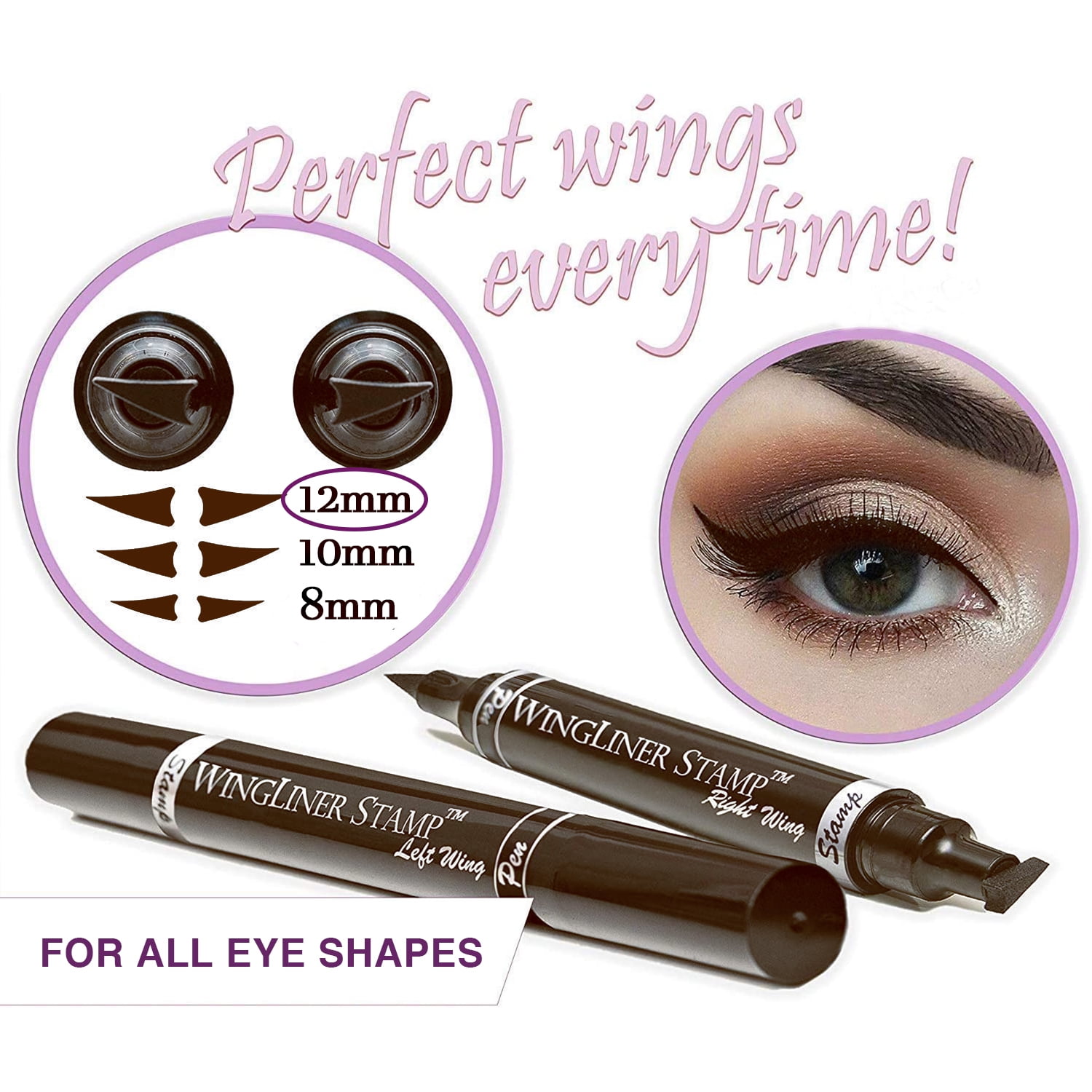 Buy Wingliner Eyeliner Stamp Waterproof Makeup, Smudgeproof, 2 Pk Long ...