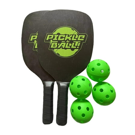Wweixi Pickleball Paddle Set Includes Rackets with Grip 4 Balls Comfort ...