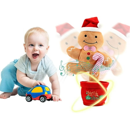 HHHC Dancing HHHC inging Christmas GingerHHHC Bread Man Toy, Talking ...