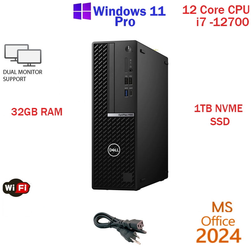 Restored Windows 11 Dell Optiplex 5000 12 Core i7-12700 1TB NVME SSD ...