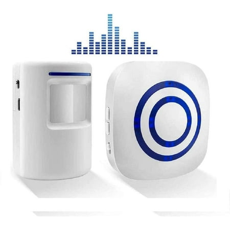 Wireless Doorbell Electric Door Chime Kit with 1 Receiver and 1 PIR ...