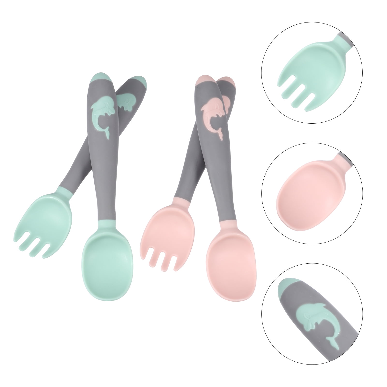 Click here for Minkissy 2 X Forks Weaning Cutlery Pp Ergonomic Fo... prices