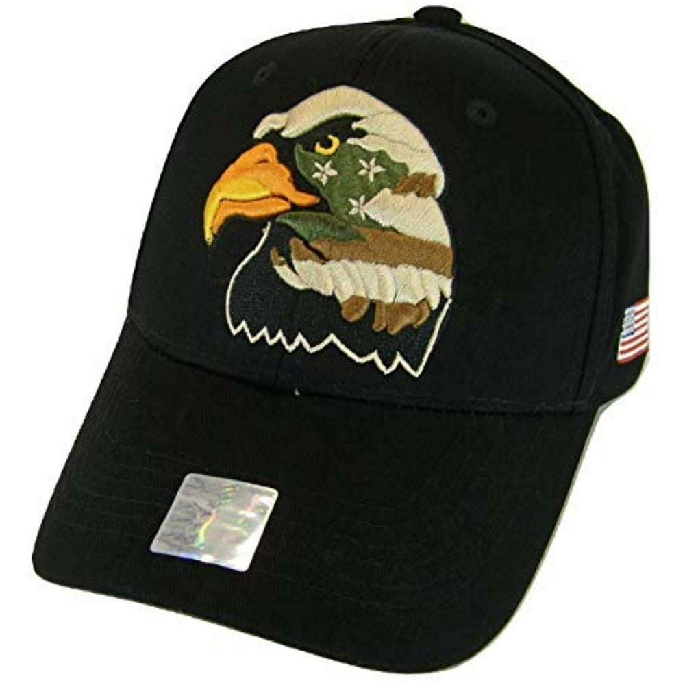 Patriotic Eagle USA Flag Side Panel Cotton Adjustable Baseball Cap ...