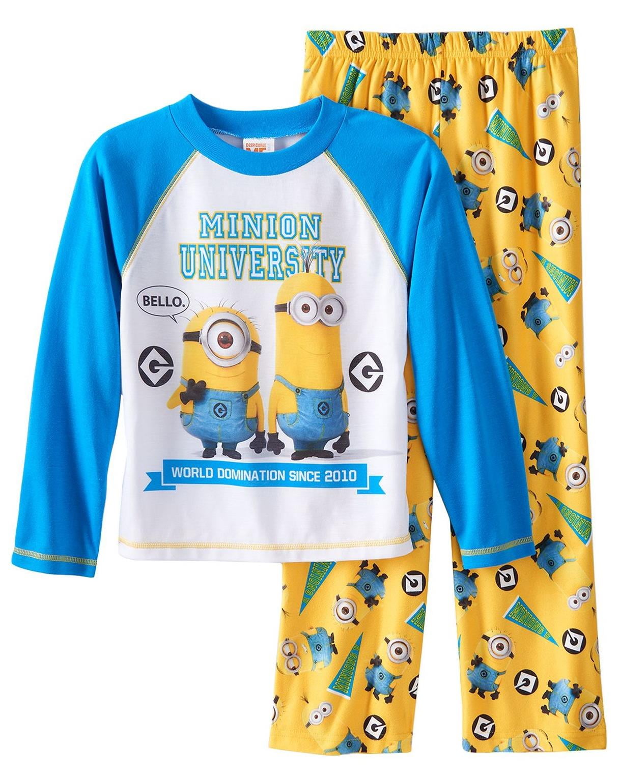 Minions Boys Fleece Pajama Set Sizes 4-10, Multi, Size: 8 - Walmart.com