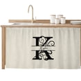 Cabinet Curtain 28''W x 51''L, Letter K Under Sink Curtain Drapes ...