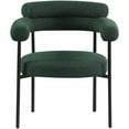 Meridian Furniture Blake Green Boucle Fabric Dining Chair Set of 2 ...