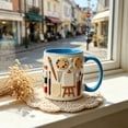 Ceramic Coffee Mug with Daily Tool Pattern for Coffee and Tea ...
