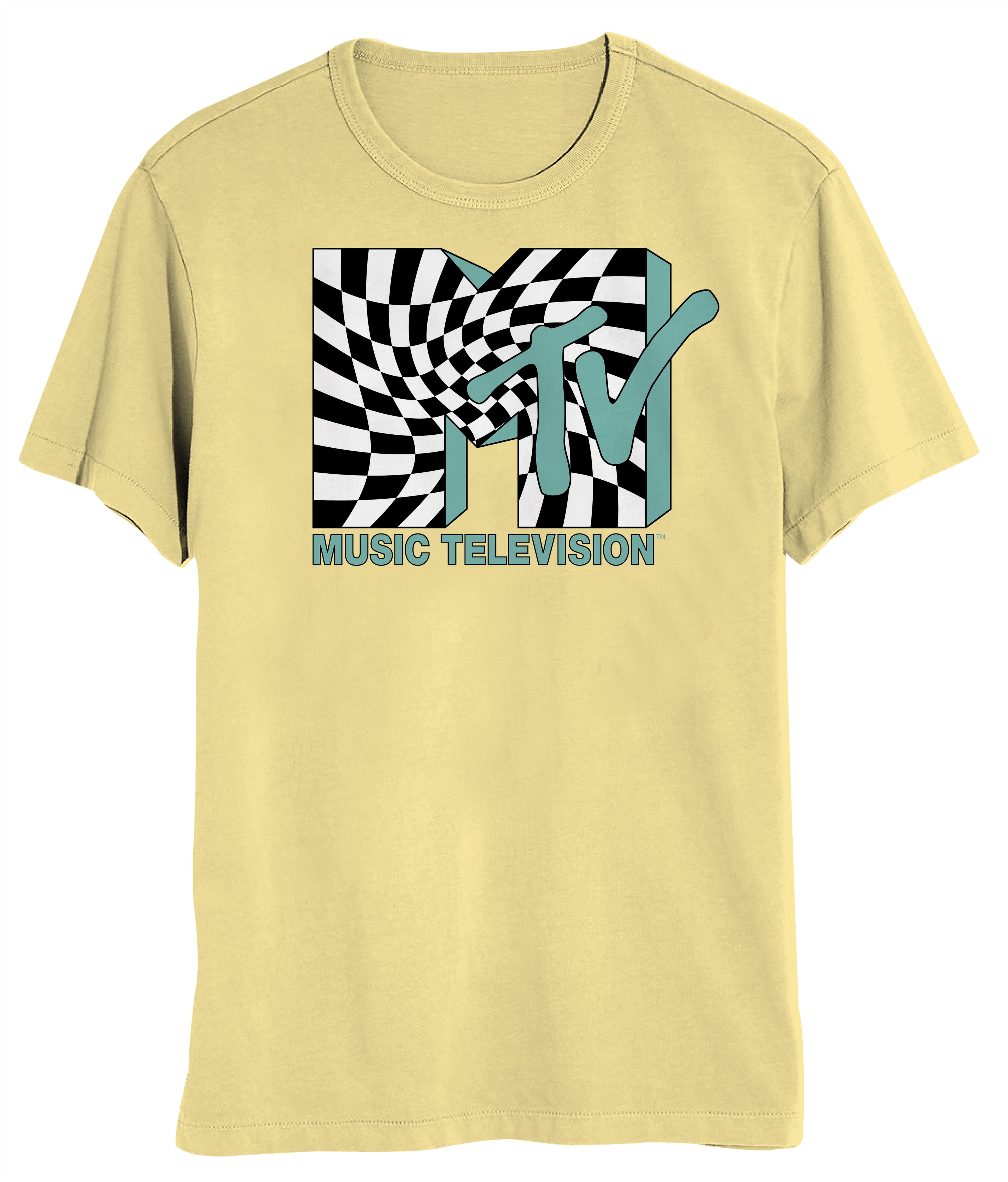 MTV Checkerboard Music Television Logo Mens and Womens Short Sleeve T ...