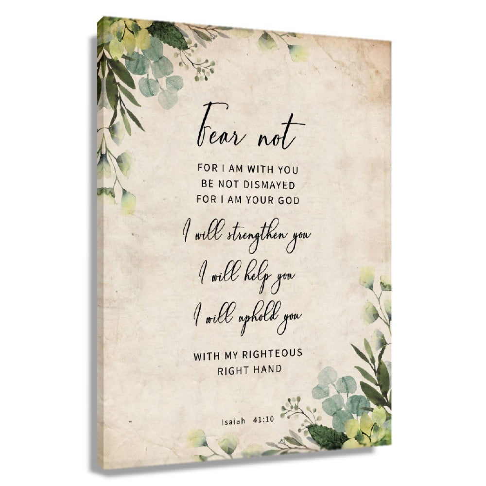 Inspirational Wall Art Isaiah 4110 Bible Verse Poster Decor Room Modern ...