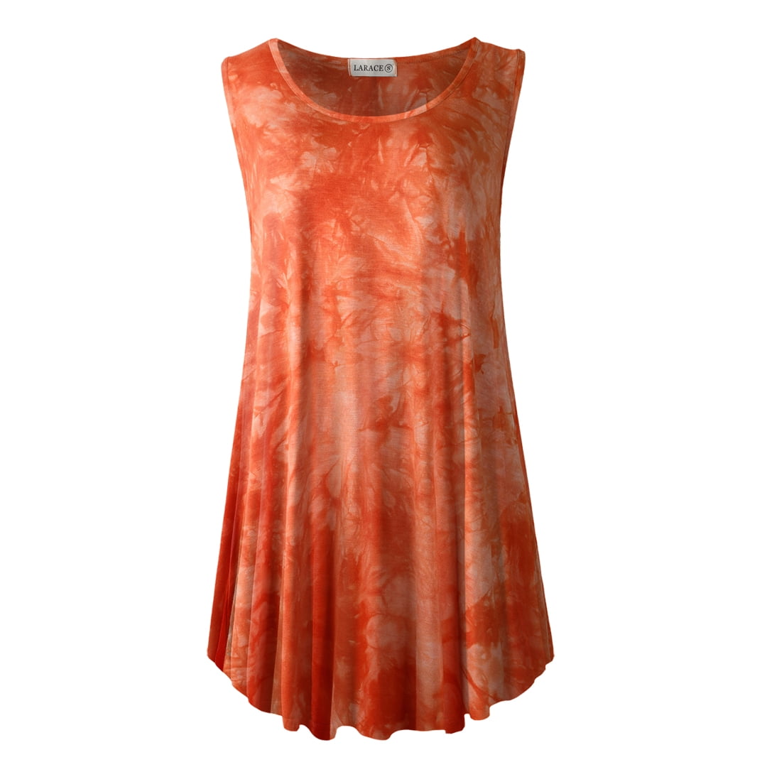 Larace Plus Size Tank Tops For Women Sleevelss Tunic Casual Summer