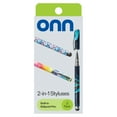 Onn+ 2-in-1 Stylus Pen with Built-In Ballpoint Multi-Color, Precision ...