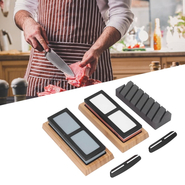 Sharpening Stone Set, 400/1000 3000/8000 Grit Double Sided Whetstone ...