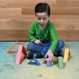 TickiT Wooden Rainbow Architect Triangles, Set of 7 - Walmart.com