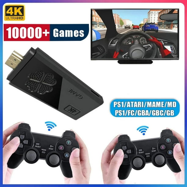 HDMI 4K TV Game Stick 4K 64GB 10000+ 32G 5000+ Game Video Game Consoles w/2*Wireless Gamepad ...
