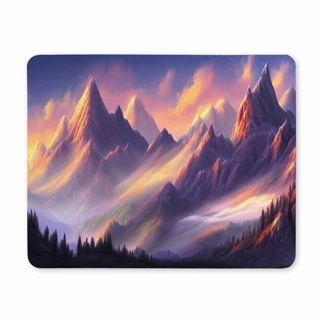 Gaming Mouse Pad,Park Nature Mountain TreesMouse Pad for Office ...