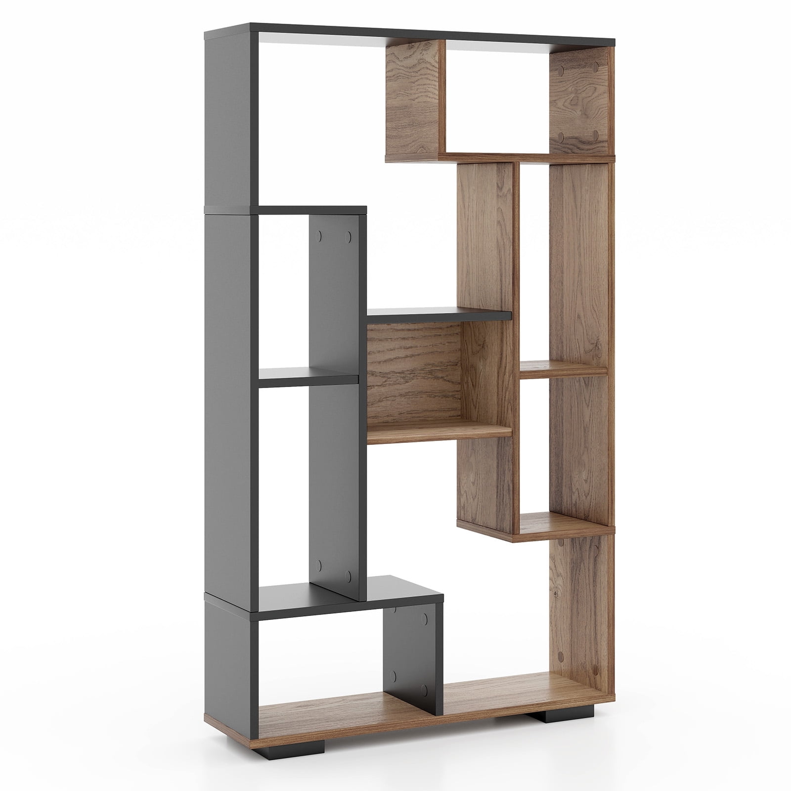 Click here for Patiojoy Geometric Bookshelf 47-Inch Bookcase W/ M... prices