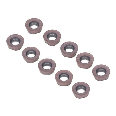 Carbide Inserts, 10 Pcs Carbide Cutter Insert PVD Coated for Rough ...